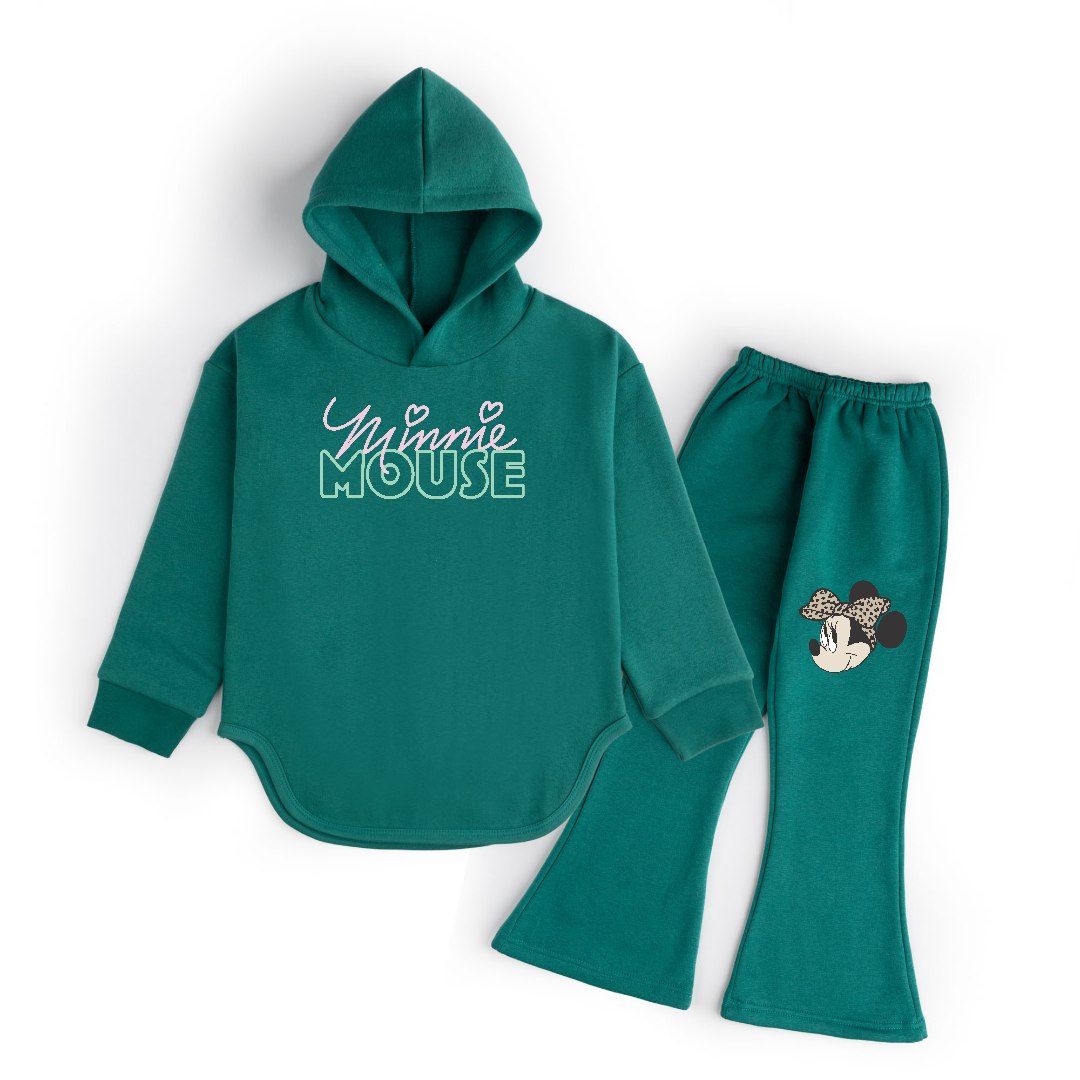 MINNIE MOUSE (WRITING) - WIDE LEG TRACKSUIT – Little Peanuts