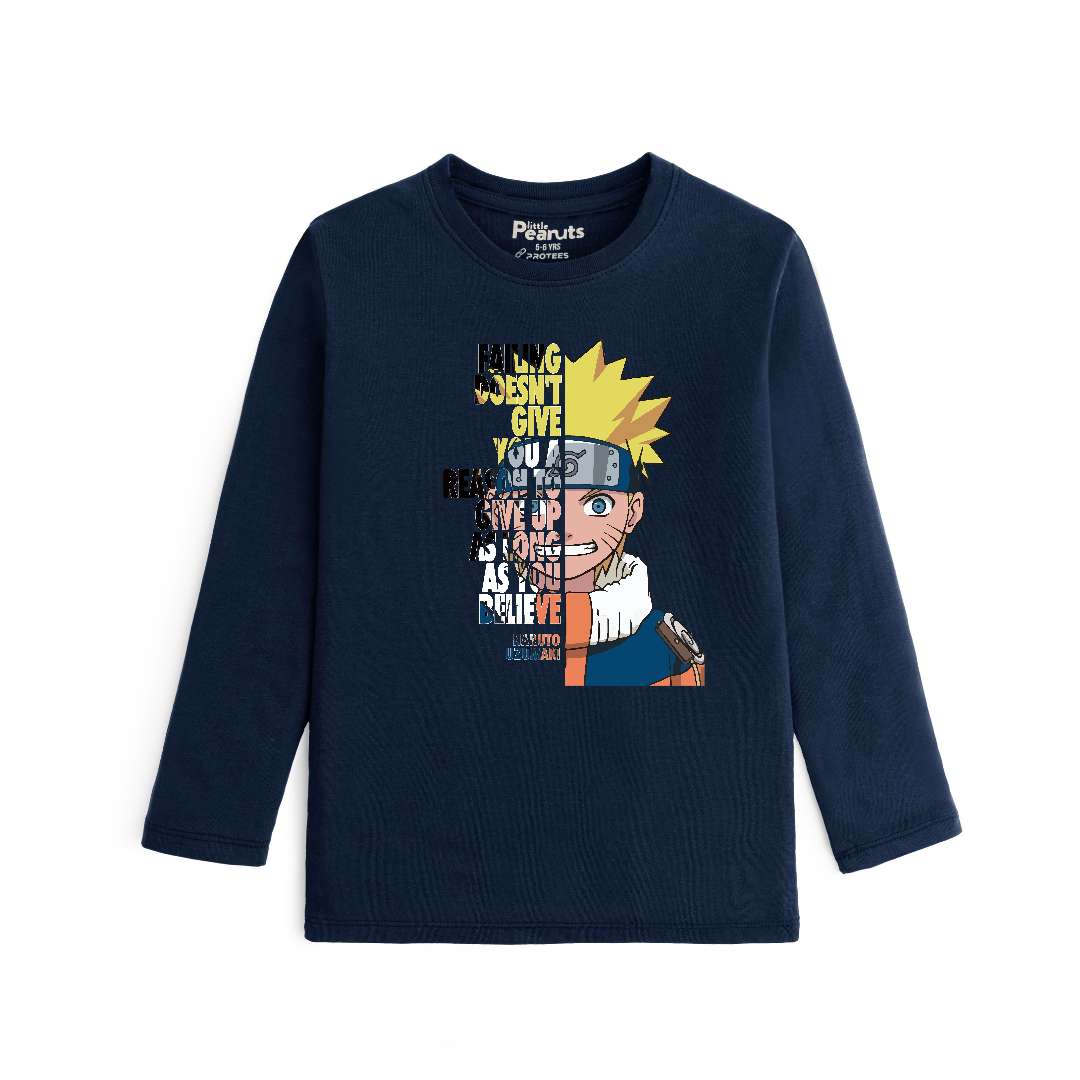 COTTON - NARUTO BELIEVE FULL SLEEVES – Little Peanuts